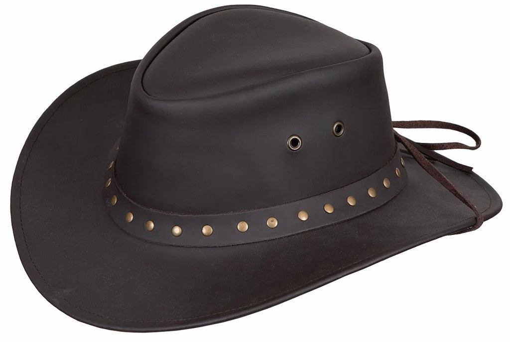 Distressed Leather Outback Hat – Shop The Docks