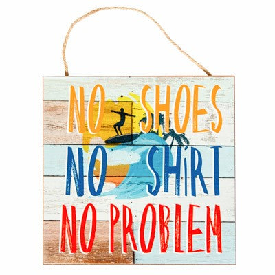 NO SHOES NO SHIRT SIGN – Shop The Docks