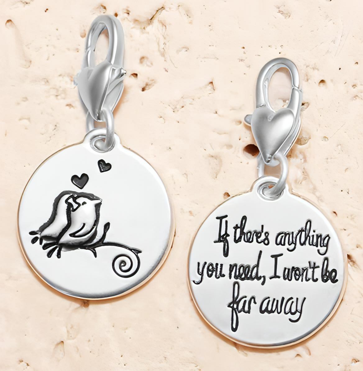 Amanda Blu Silver 1-Tone Charm - Two Birds – Shop The Docks