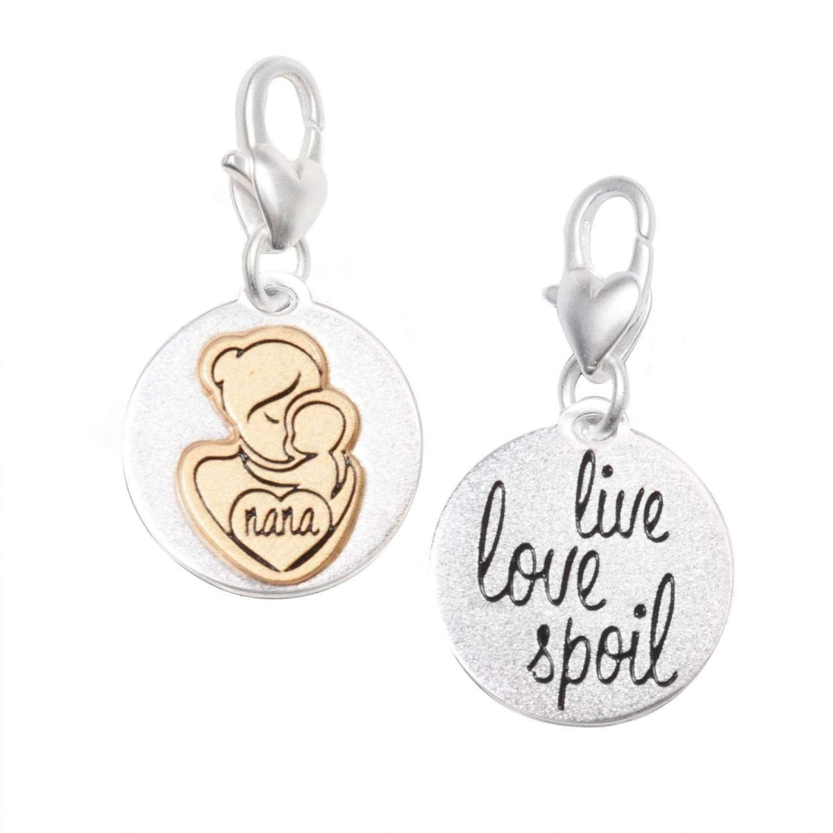 Amanda Blu Silver 2-Tone Charm - Nana – Shop The Docks